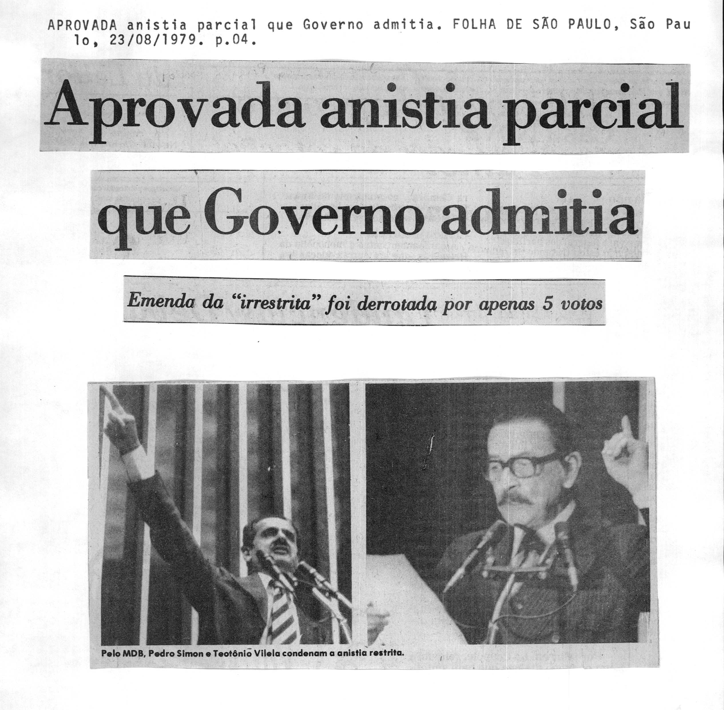 Anistia 45 anos (1979-2024) - Acervo Digital FUG